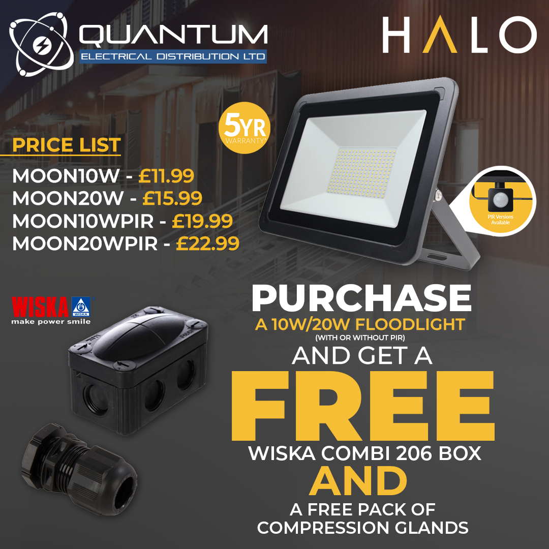 Promotion | HALO Floodlights – Quantum Electrical Distribution