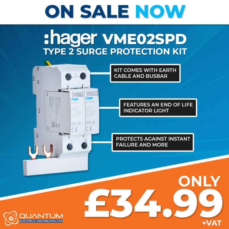 Promotion | Hager VME02SPD – Surge Protection Kit – Quantum Electrical ...