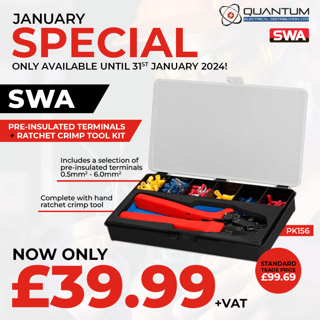 Promotion | SWA Pre-Insulated Terminals & Ratchet Crimp Tool Kit – Now Only £39.99 (+VAT ...