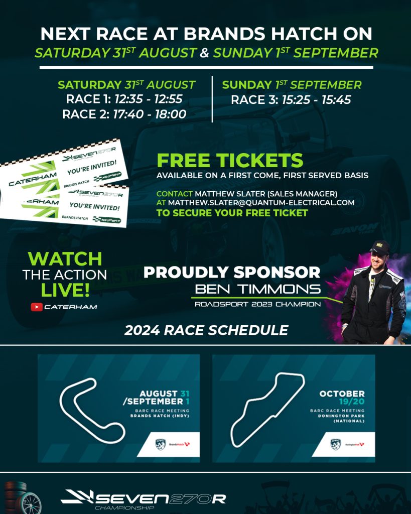 Quantum Sponsors Ben Timmons | Brands Hatch - August 31st/September 1st ...